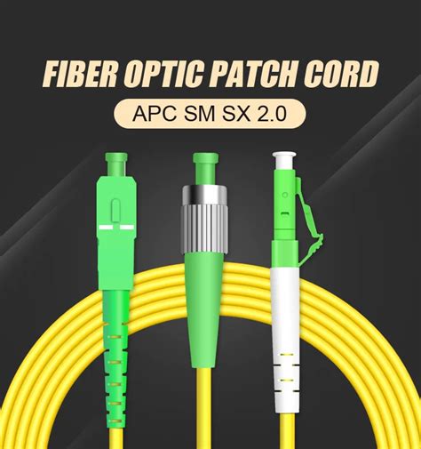 광섬유 패치 코드 1m 100 652d 단면 Scapc Fcapc Lcapc 피그 테일 Ftth Catv 광 패치 코드 9
