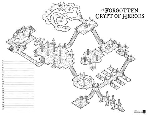 The Forgotten Crypt Of Heroes Fantasy Map Fantasy Map Isometric Map