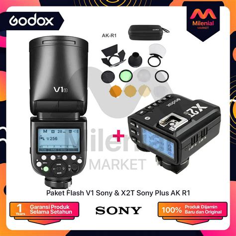 Jual Paket Flash Godox V1 Sony Trigger Godox X2T Sony Shopee Indonesia