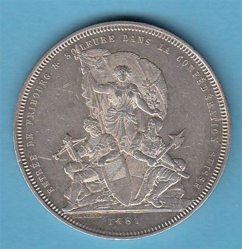 5 Franken Schützentaler Fribourg 1881 Silber Kaufen auf Ricardo