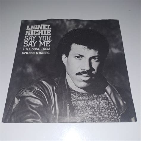 Lionel Richie Say You Say Me K P P Tradera