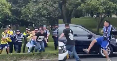 Brutal Ataque De Hinchas De Millonarios A Seguidor De Santa Fe Solo