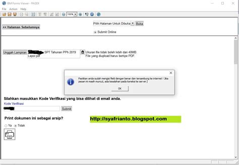 Gagal Submit E Form Karena Pesan Kesalahan Koneksi Internet Atau Server Tax Learning