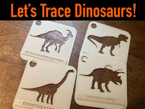 12 Dinosaur Tracing Templates By Brasilia Makerworld