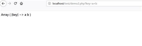 php中 get如何读取带 号的字符串 比如url中andc a b 用 get[c]读取到的值是等于 a b 而不是 a b 为什么
