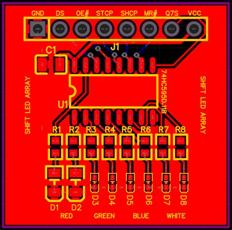 Pcb Review For Shifted Led Array Printedcircuitboard