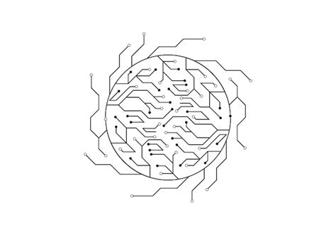 Premium Vector Circuit Illustration Design