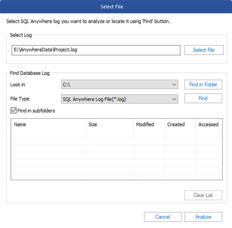 Stellar Log Analyzer For Sql Anywhere 2 Windows Standard En Select Or