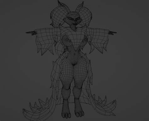 3d Model Delphox 3d Nsfw Pokemon Vr Ar Low Poly Cgtrader