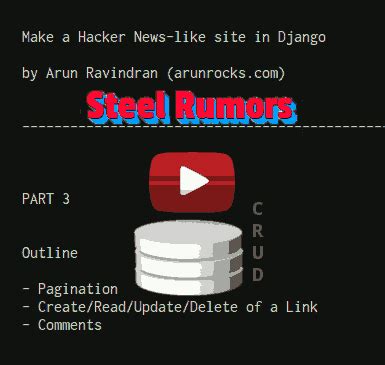 Building A Hacker News Clone In Django Part 3 Comments And CRUD