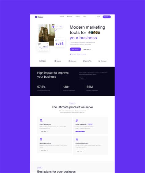 Docker Responsive Saas Website Template By Pixlayer — Framer Marketplace