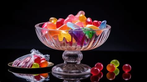Premium Ai Image Glass Candy Bowl