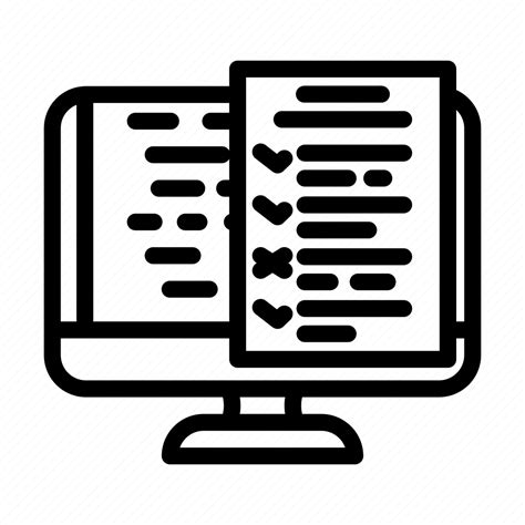 Software Testing Compute Engineer Code Technology Office Icon