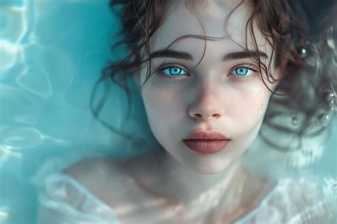 Beautiful Girl Wearing Beret Portrait Premium Ai Generated Image