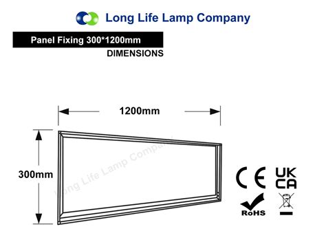 Led Panel Surface Mounting Frame Box Kit 1200 X 300 White Body