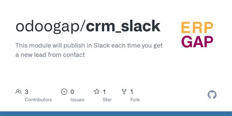 GitHub Odoogap Crm Slack This Module Will Publish In Slack Each Time You Get A New Lead From