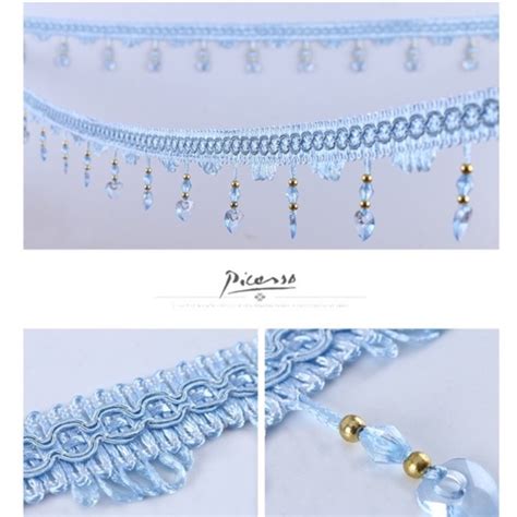 Manik Renda Langsir Murah Tali Hiasan Hantaran Kain Diy Meja Curtain