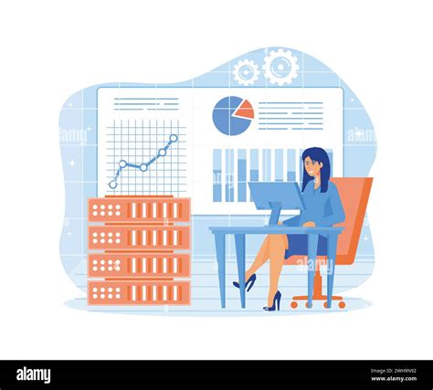 analysis and data science concept big data machine learning control