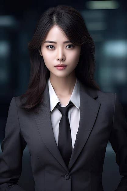 Premium Ai Image A Woman In A Suit