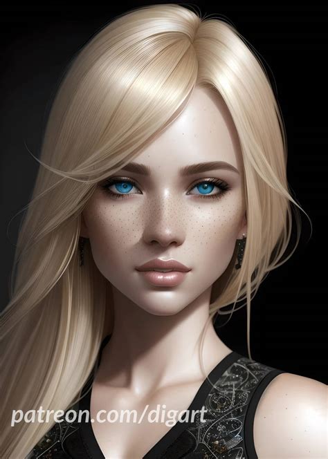 Freckles Blond 016 By Digartai On Deviantart