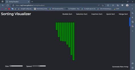 Github Sej Soni Sortingvisualizer