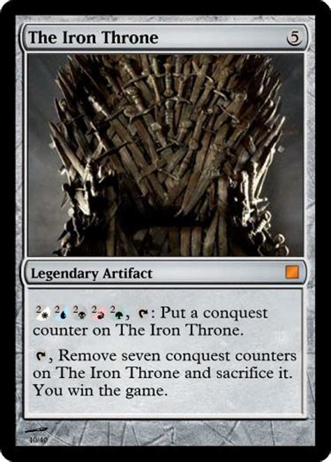 Magic The Gathering Style Game Of Thrones Cards — Geektyrant