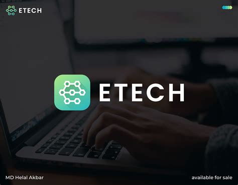 E Tech Logo Design Technology Logo On Behance