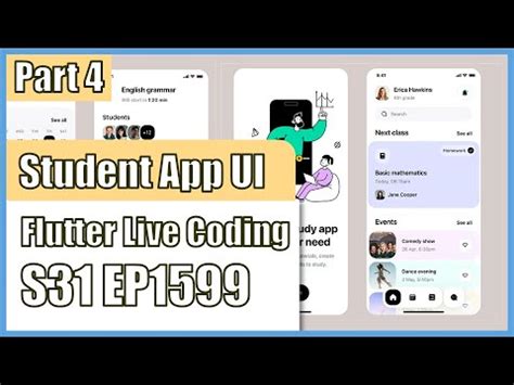 Flutter Flutter Live Coding Ep Student App Ui Part Youtube
