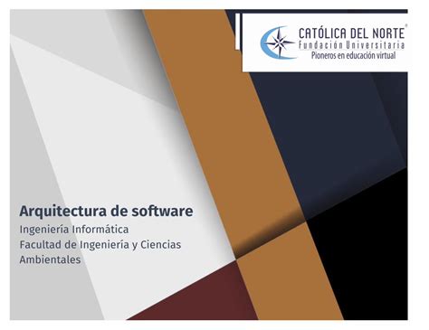 Pdf Arquitectura De Software Cation · Realizar Diseños De Software Que