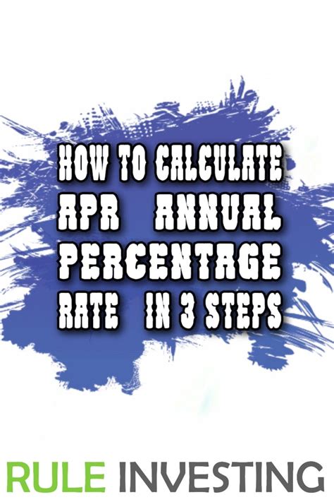 How To Calculate Apr Annual Percentage Rate In 3 Steps Artofit