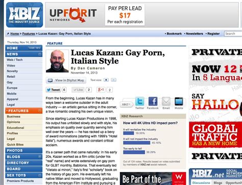 Xbiz Chats Up Lucas Kazan Lucas Kazan Blog