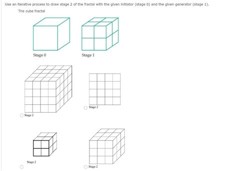 solved use an iterative process to draw stage 2 of the