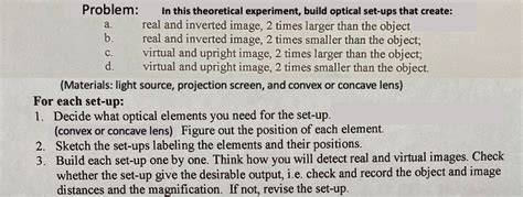 solved problem in this theoretical experiment build