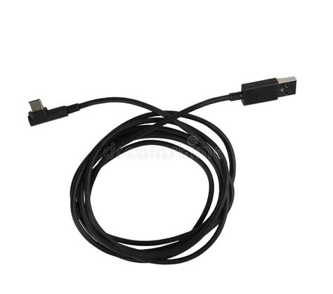 A Coiled Usb Cable Stock Photo Image Of Electric Connector