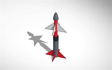 3d Design Missile Tinkercad