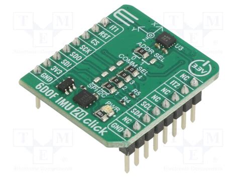 6dof imu 20 click mikroe click board prototype board comp bmi323