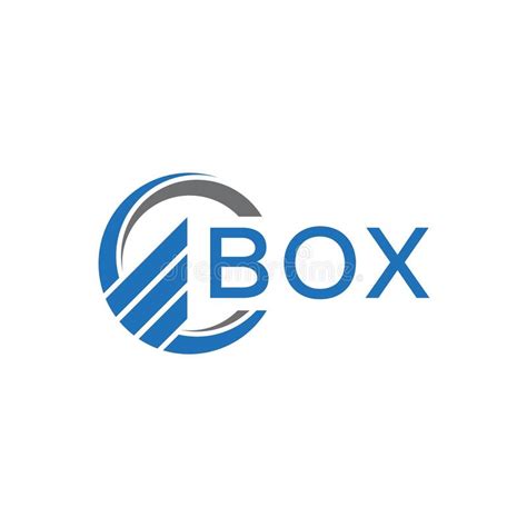 Box Flat Accounting Logo Design On White Background Box Creative