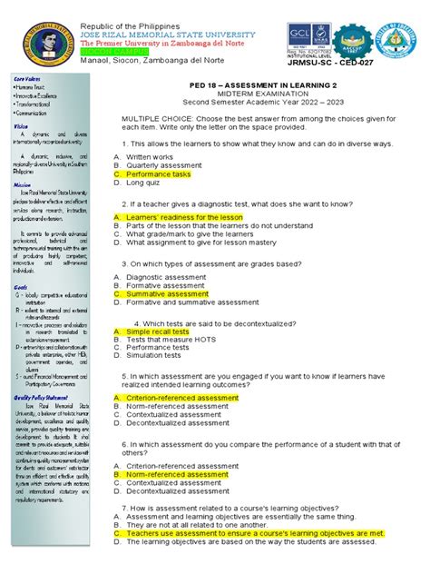 Ped 18 Final With Tos For Printing For Submission Pdf Educational