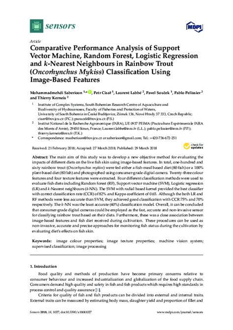 pdf comparative performance analysis of support vector machine