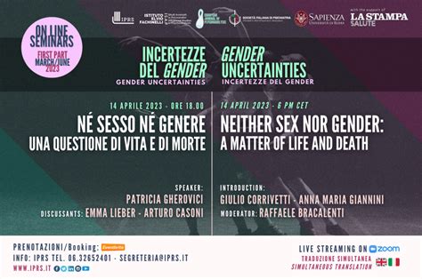 Neither Sex Nor Gender A Matter Of Life And Death European Journal