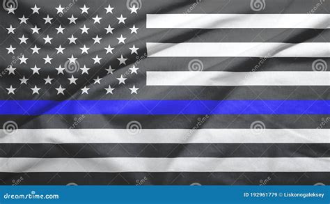 Blue Lives Matter Flag Stock Image Image Of Blue City 192961779