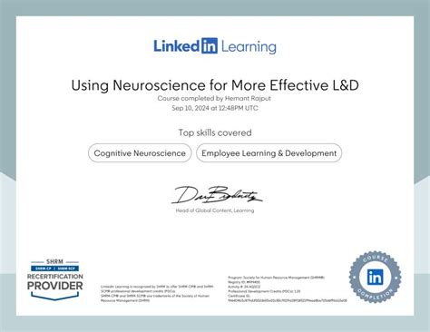 hemant rajput on linkedin certificate of completion
