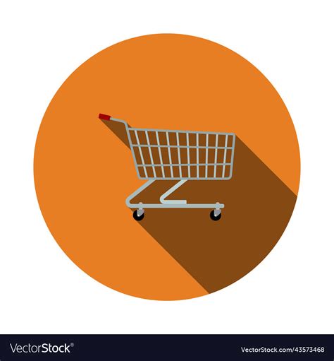 Supermarket Shopping Cart Icon Royalty Free Vector Image