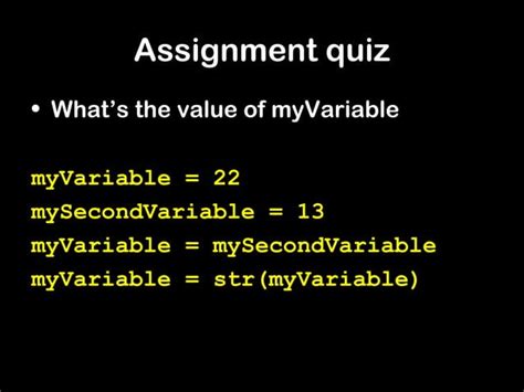 Python Part Two Names And Types Ppt
