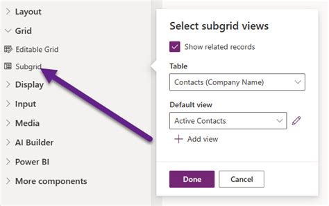 Grid Components In Model Driven Apps D365