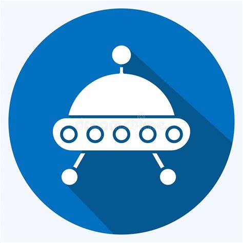 Icon Space Shuttle Suitable For Education Symbol Long Shadow Style Simple Design Editable