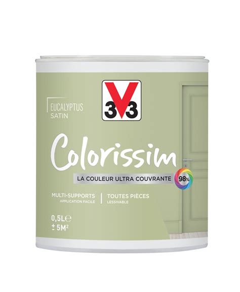 Peinture Colorissim Eucalyptus Satin 0 5L Bricorama