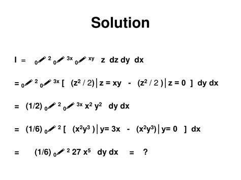 PPT The Triple Integral PowerPoint Presentation Free Download ID 3603086