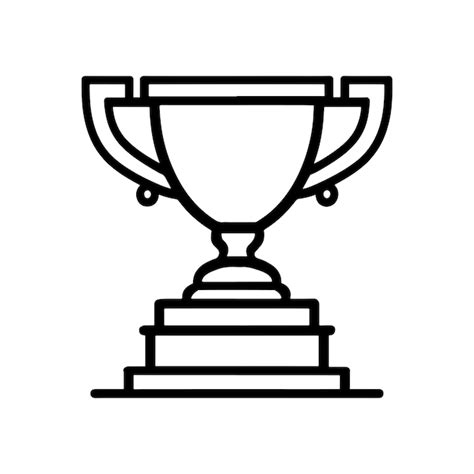 Premium Vector Line Illustration Of Trophy