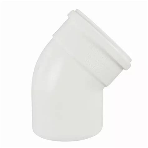 Kit 10 Peças Joelho Cotovelo Esgoto 45º 40 Mm Pvc Branco MercadoLivre